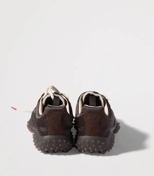 Miu Miu Technical Fabric & Suede Bubble Sneakers