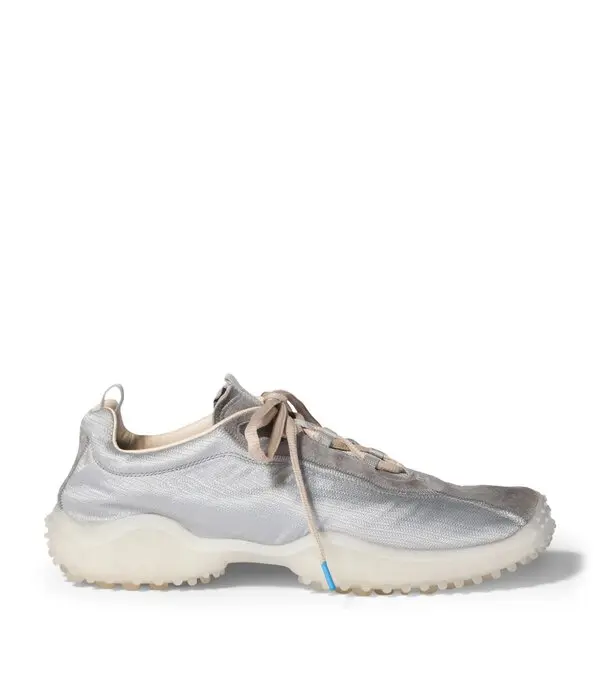 Miu Miu Technical Fabric & Suede Bubble Sneakers