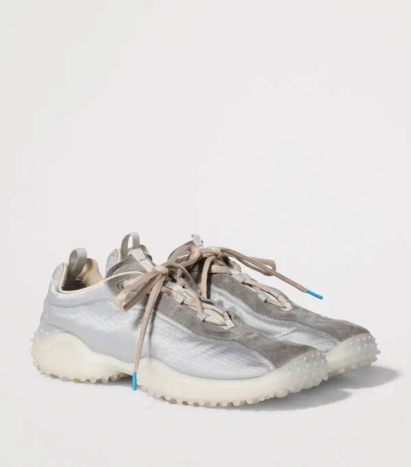 Miu Miu Technical Fabric & Suede Bubble Sneakers