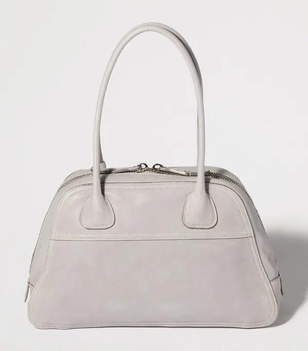 Miu Miu Nappa Leather Vivant Top-handle Bag - Grey