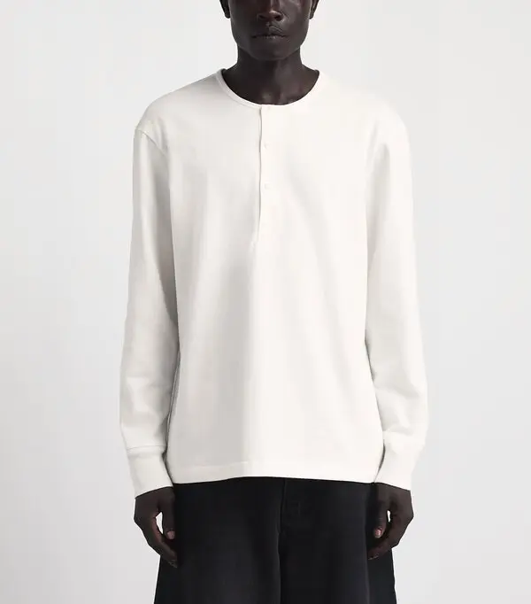 Studio Nicholson Cotton Henley T-shirt