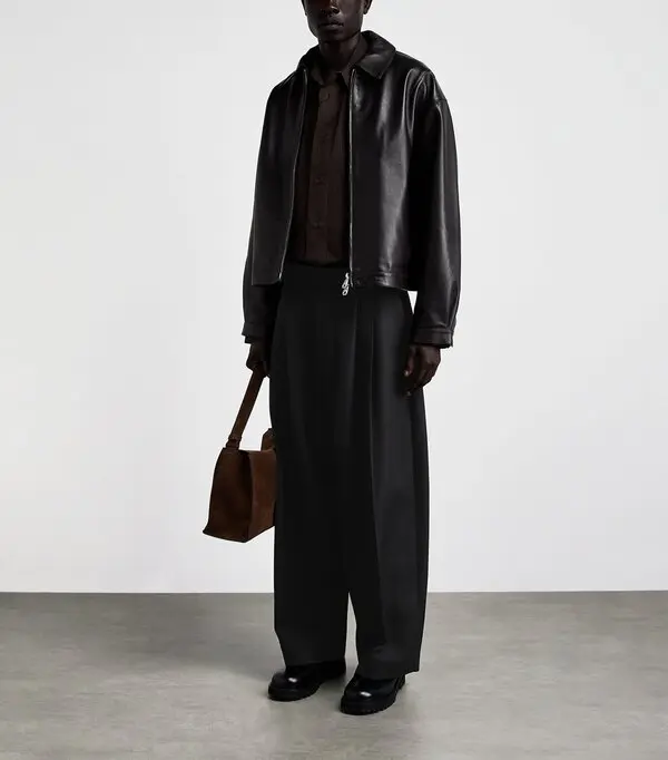 Studio Nicholson Double Pleated Barrel-leg Trousers