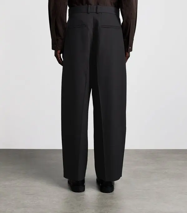 Studio Nicholson Double Pleated Barrel-leg Trousers