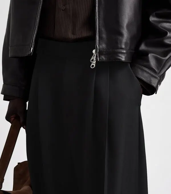 Studio Nicholson Double Pleated Barrel-leg Trousers