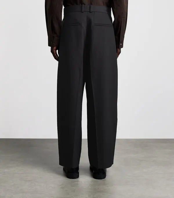 Studio Nicholson Double Pleated Barrel-leg Trousers