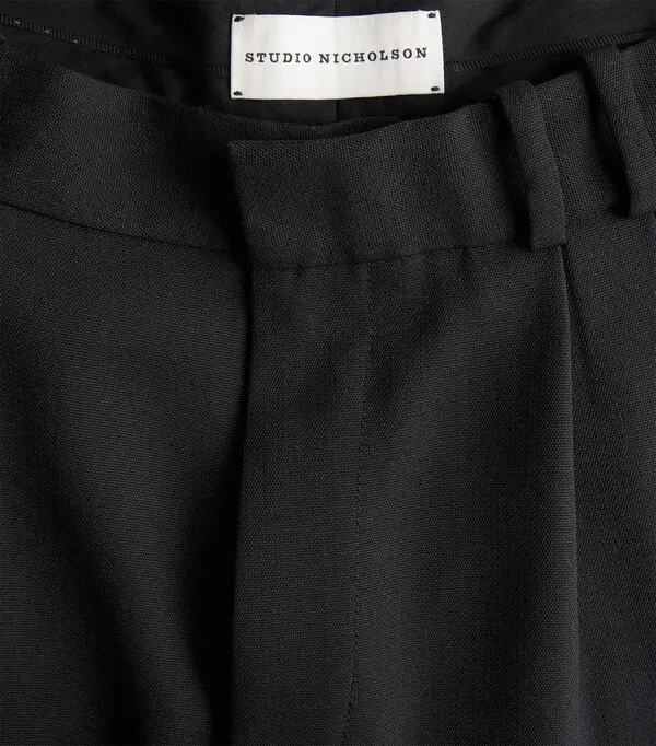 Studio Nicholson Double Pleated Barrel-leg Trousers