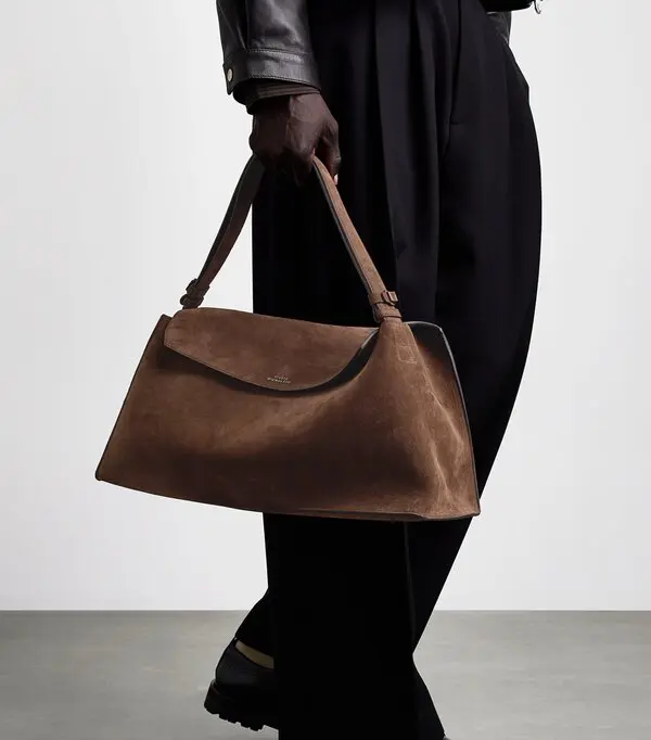 Studio Nicholson Suede Shiboru Shoulder Bag