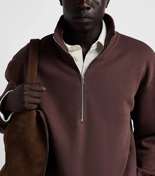 Studio Nicholson Cotton Half-zip Sweatshirt