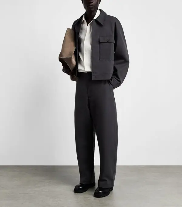 Studio Nicholson Cotton Barrel-leg Trousers