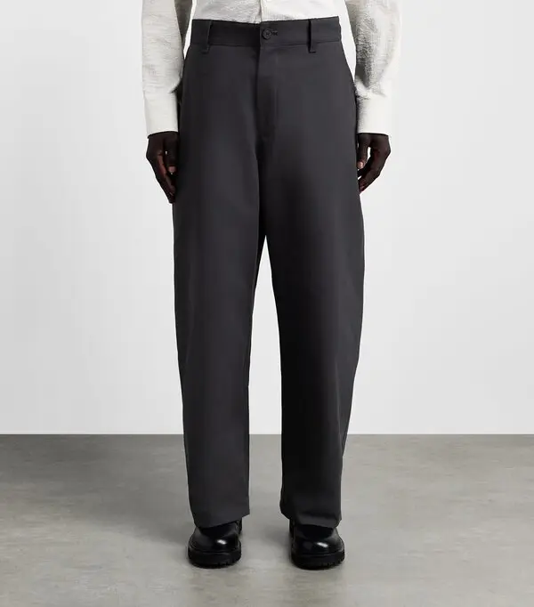 Studio Nicholson Cotton Barrel-leg Trousers