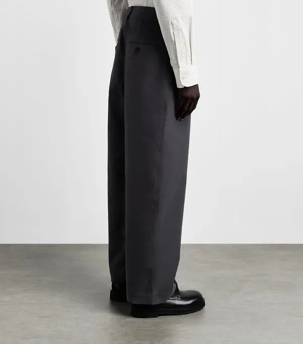 Studio Nicholson Cotton Barrel-leg Trousers
