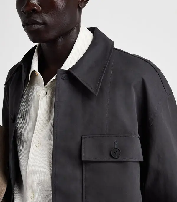 Studio Nicholson Cotton Concealed Placket Overshirt