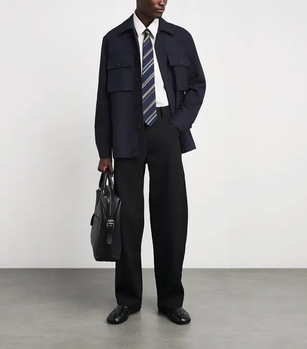 Paul Smith Worsted Wool Overshirt