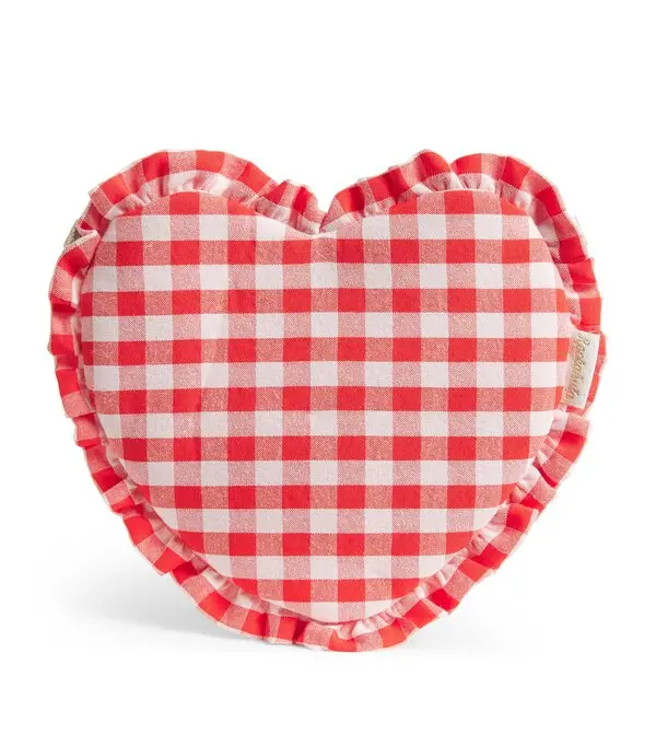 ROCKAHULA Gingham Ruffle Heart Cross-body Bag