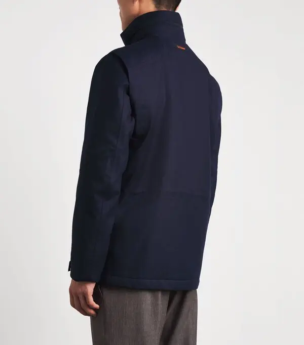 Sease Laminated Virgin Wool-cashmere Field Jacket