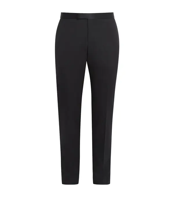 Pal Zileri Wool Satin-trim Trousers