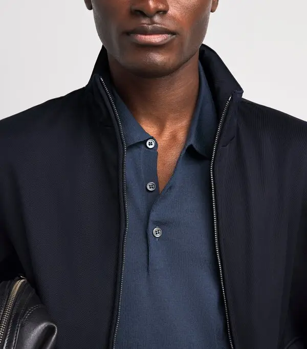 Corneliani Wool Polo Shirt
