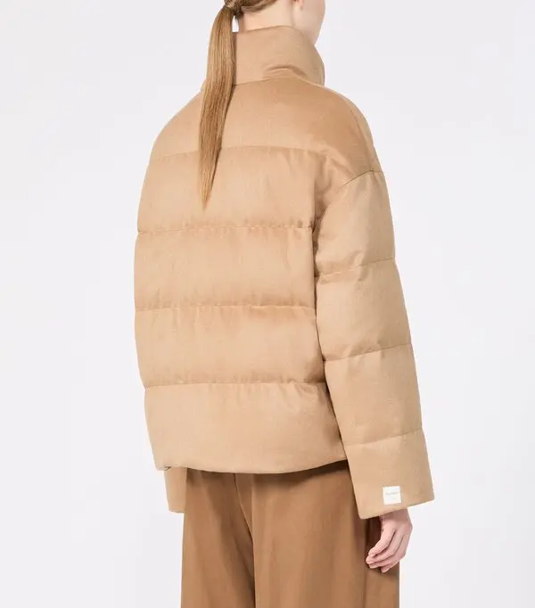 Max Mara Camel Wool Down-filled Jacket