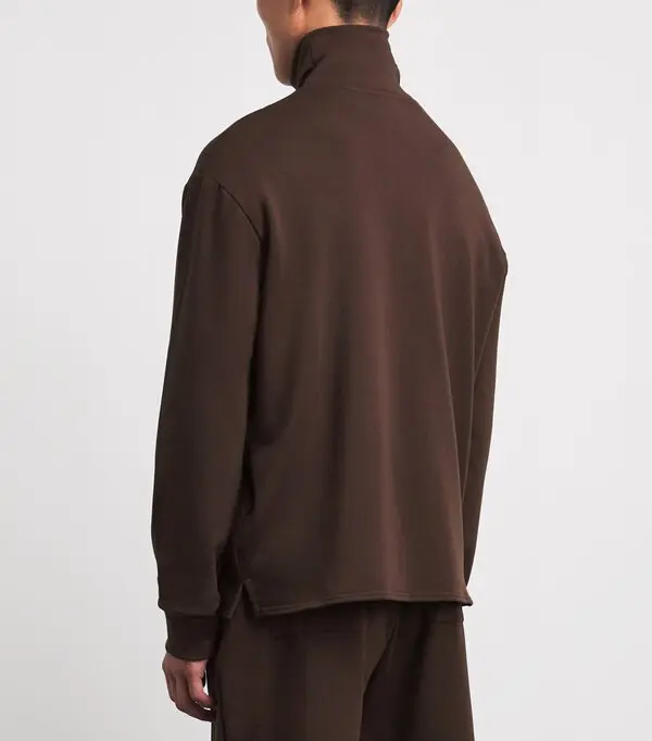 HOMEBODY Jersey Snuggle Quarter-zip Sweatshirt