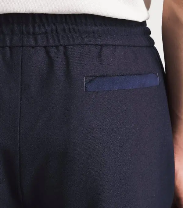 Sease Stretch Virgin Wool Drawstring Trousers