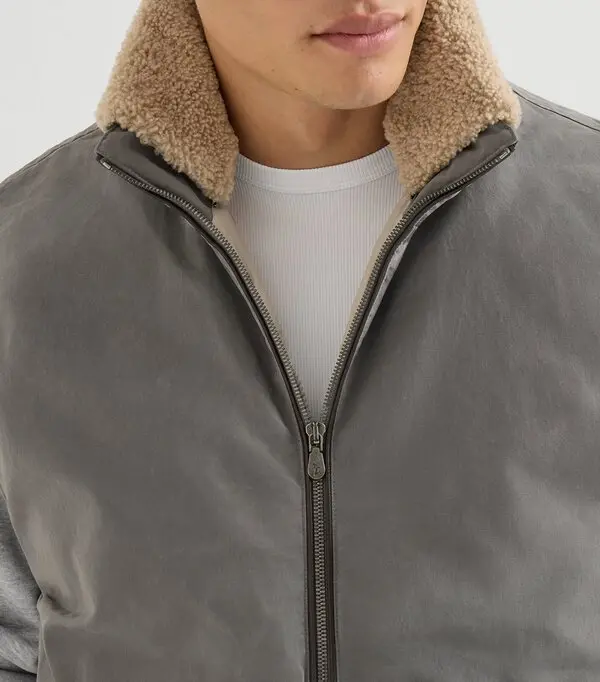 Brunello Cucinelli Waxed Techno Down-filled Gilet