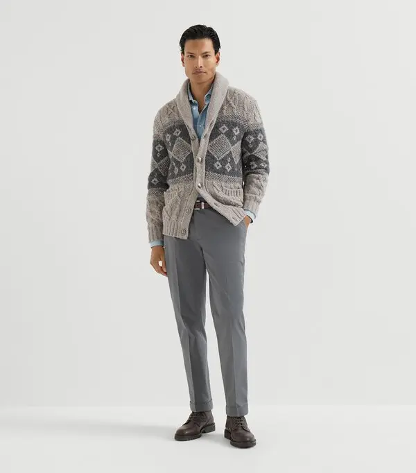 Brunello Cucinelli Stretch-cotton Gabardine Trousers