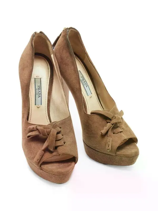 Prada Platform Peep-toe Pumps