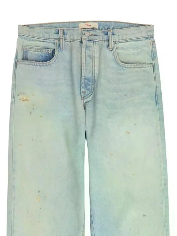 CHERRY LA Distressed Paint-splatter Jeans