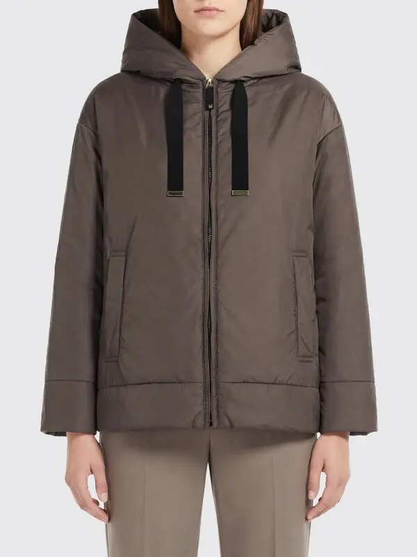 Max Mara Daria Hooded Nylon Puffer Jacket 's - Brown