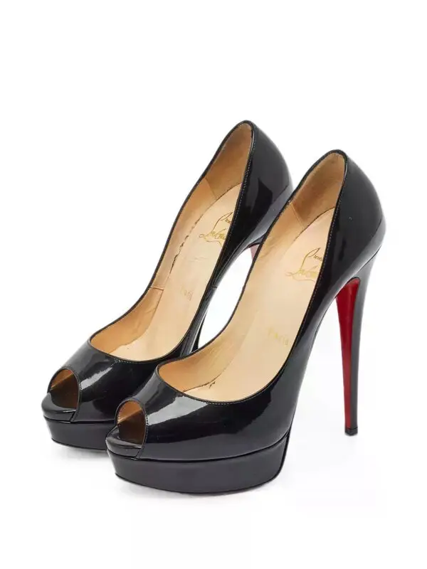 CHRISTIAN LOUBOUTIN Very Prive Peep-toe Pumps