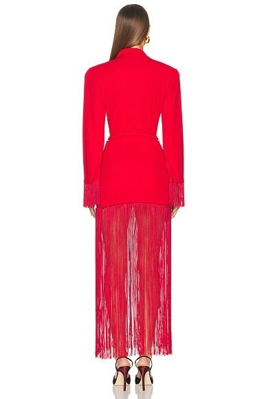 ROWEN ROSE Long Sleeve Polo Maxi Dress