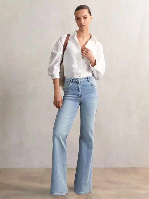 REISS Bonnie Mid-rise Flared Jeans