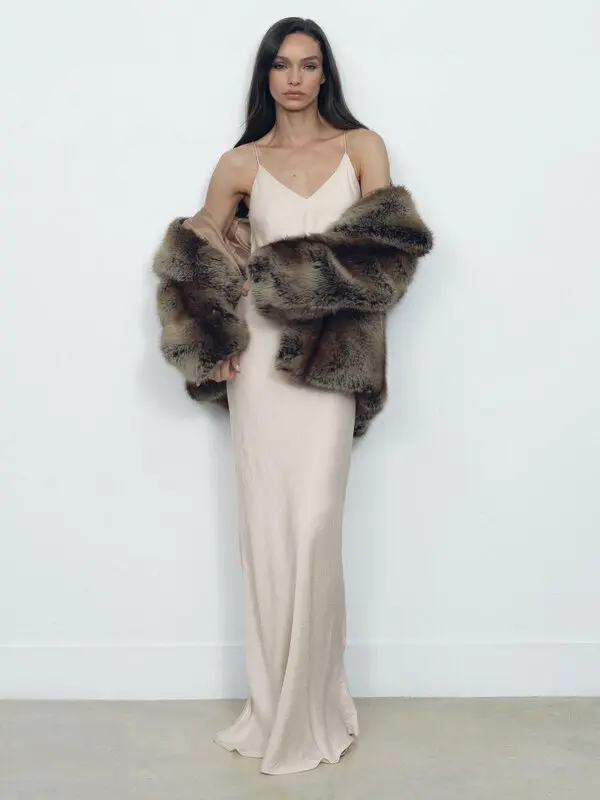 REISS Faux-fur Coat