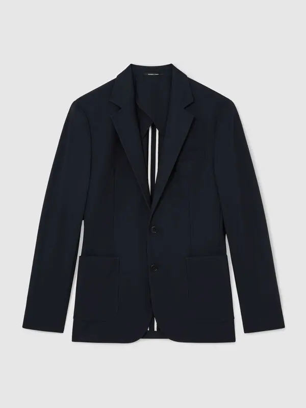 REISS Tailored Fit Jersey Single-breasted Suit Blazer