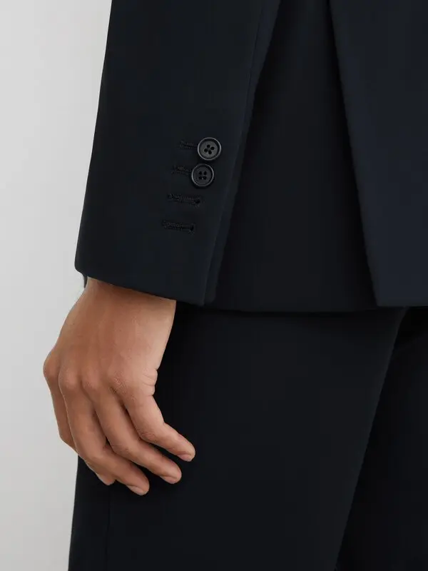 REISS Tailored Fit Jersey Single-breasted Suit Blazer
