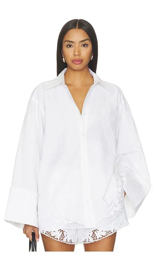 ROTATE BY BIRGER CHRISTENSEN Oversized Shirt In . Also - White