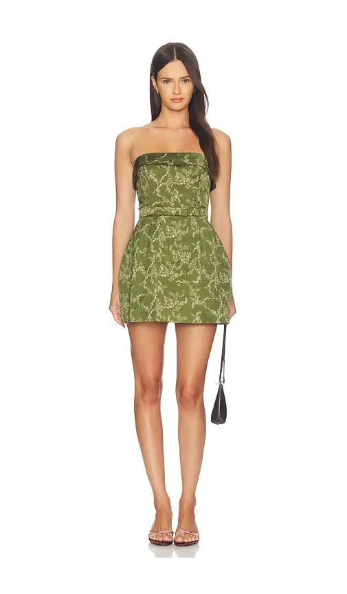 Amanda Uprichard Avalee Skort Romper In . Also - Green