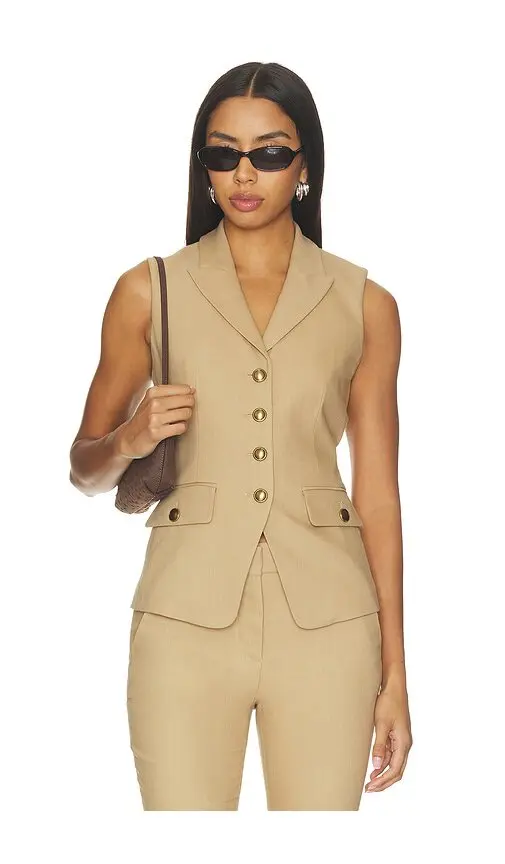 Veronica Beard Benny Vest In . Also
