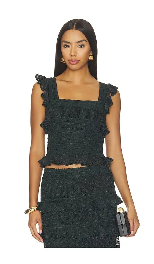 Zimmermann Valiant Frill Cami In . Also - Green
