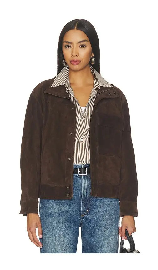 NILI LOTAN Cirque Suede Jacket