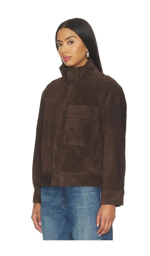 NILI LOTAN Cirque Suede Jacket