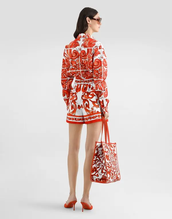 Dolce & Gabbana Majolica-print Silk Shirt