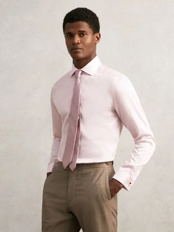 REISS Regular Fit Regular-fit Cotton-satin Stripe Shirt