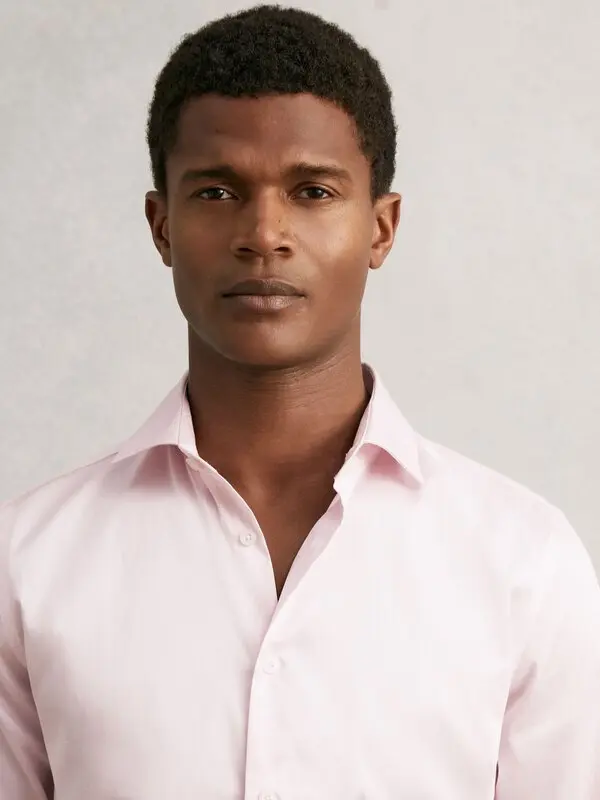 REISS Regular Fit Regular-fit Cotton-satin Stripe Shirt