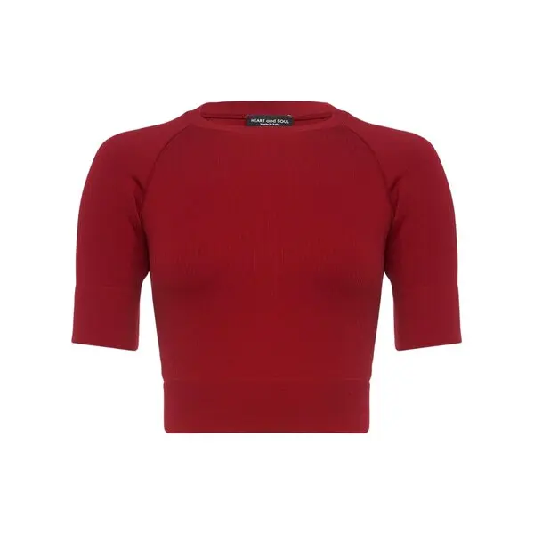 HEART AND SOUL Rhubarb Infinity Activewear Crop Top