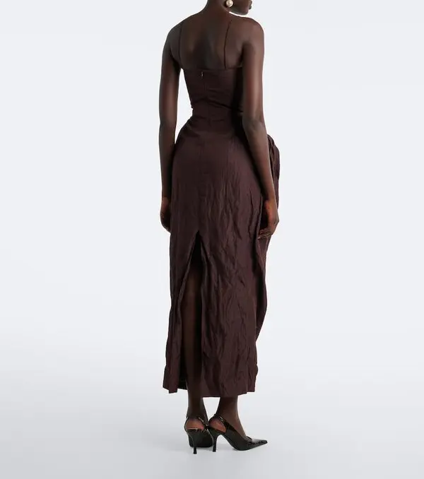 Magda Butrym Cotton-blend Bustier Dress