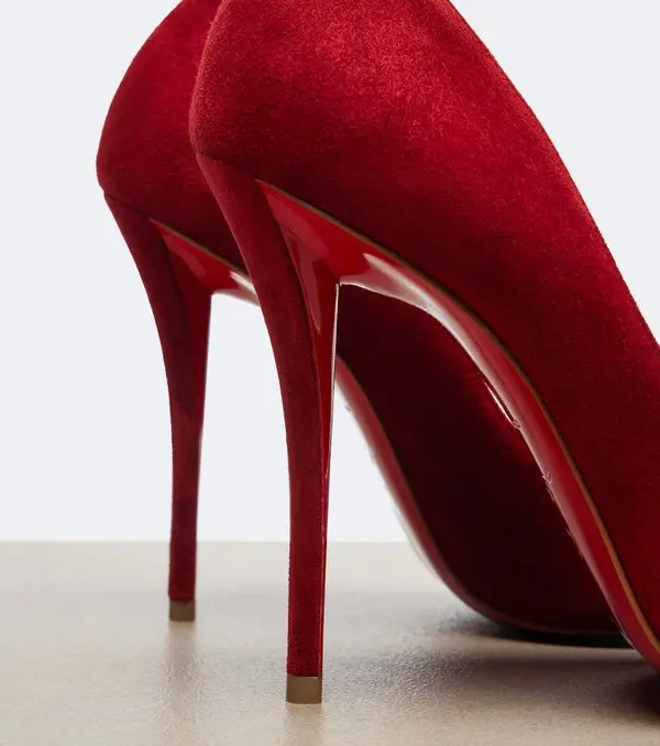 CHRISTIAN LOUBOUTIN Miss Z Suede Pumps