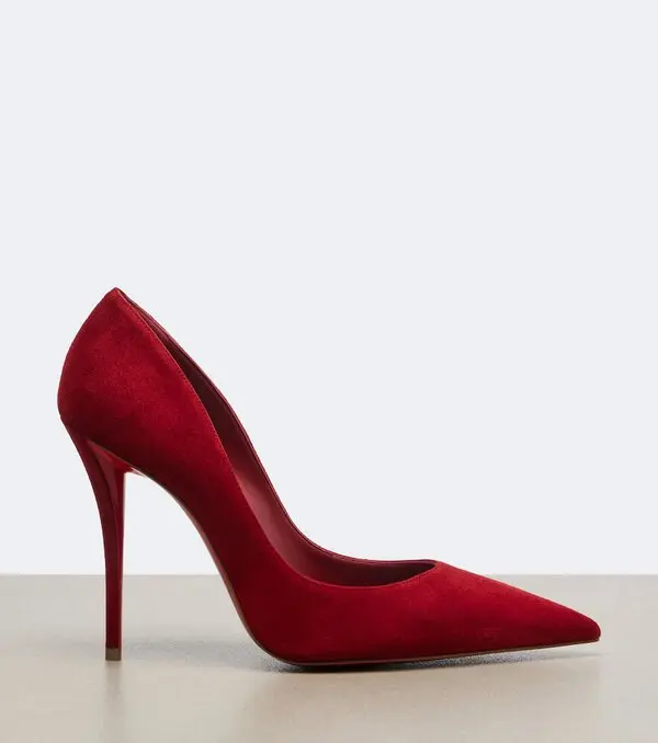 CHRISTIAN LOUBOUTIN Miss Z Suede Pumps