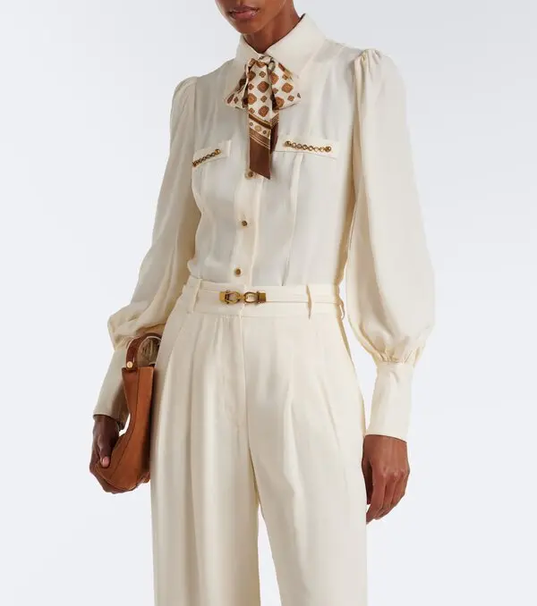Zimmermann Utility Tie-neck Blouse