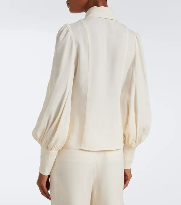 Zimmermann Utility Tie-neck Blouse
